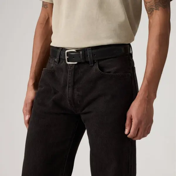 LEVI'S Finn Feather Edge Belt - Black