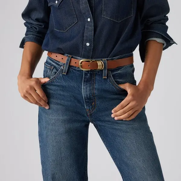 LEVI'S Lyla Ring Belt - Brown