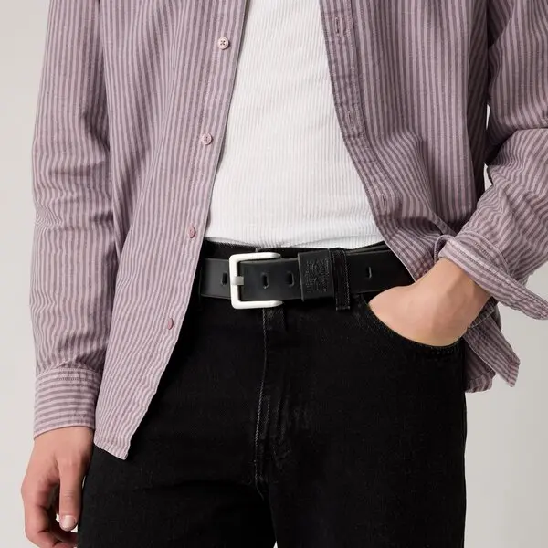 LEVI'S Arlo Wide Prong Belt - Black