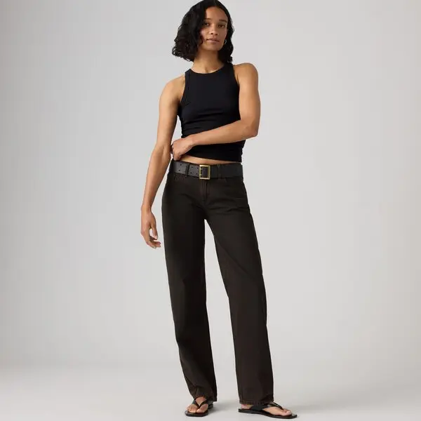 LEVI'S Low Straight Jeans - Brown