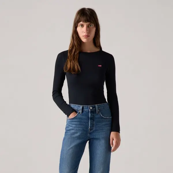 LEVI'S Hayes Long-sleeve Crewneck Tee - Black