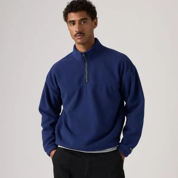 LEVI'S Redwood Half Zip Sweatershirt