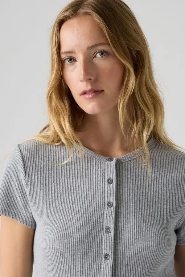 LEVI'S Rory Button Through Tee