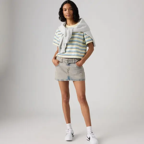 LEVI'S Belted Mini Skirt