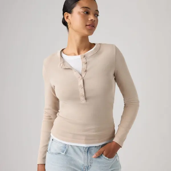 LEVI'S Essential Long Sleeve Henley
