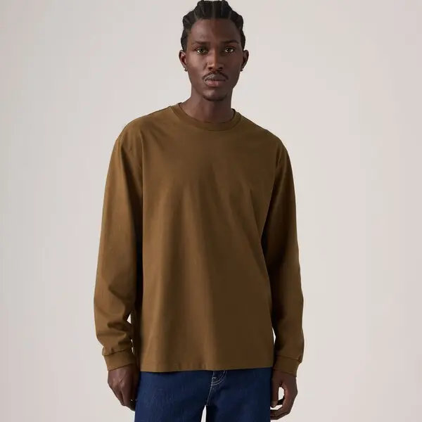 LEVI'S Long Sleeve Workwear Tee - Brown