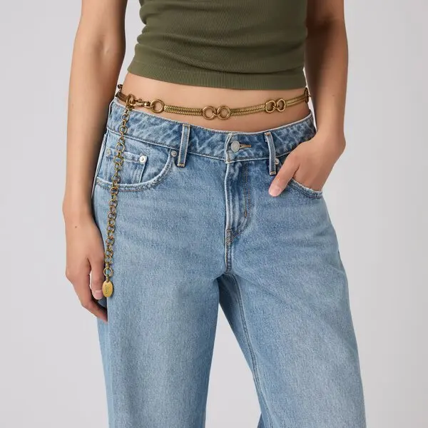LEVI'S Franchesca Chain Belt - Brown