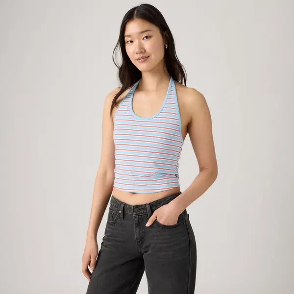 LEVI'S Ella Halter Top - Red