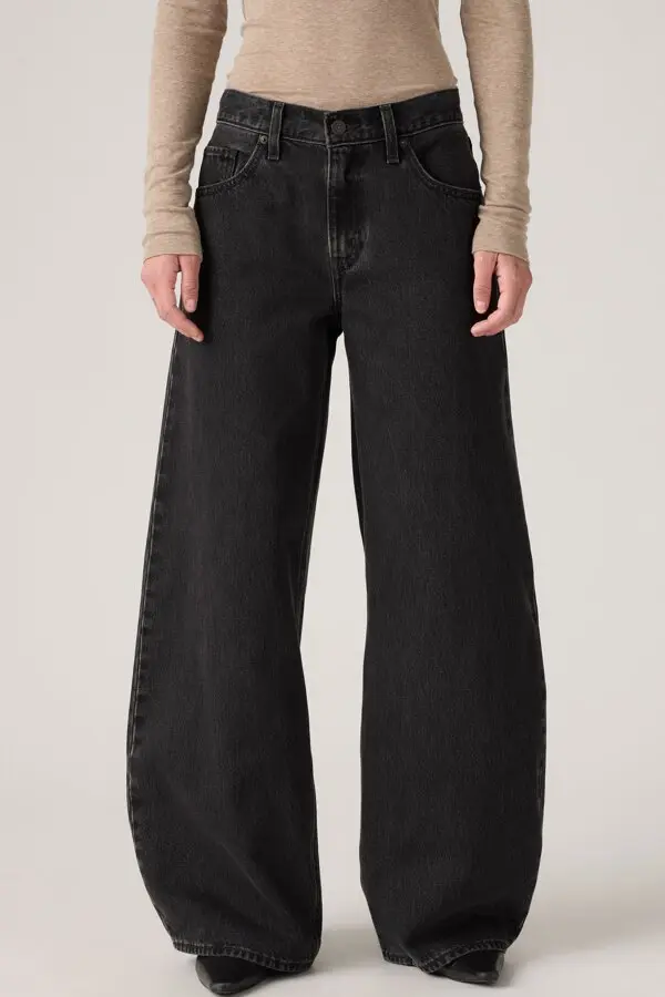 LEVI'S Teardrop Wide Leg Jeans - Black