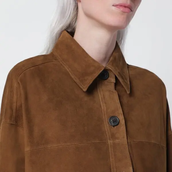 ARMA Kaylee Olive Suede Shirt Jacket