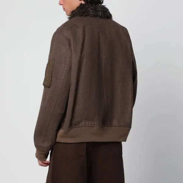 Sacai Melton Wool Blouson Jacket