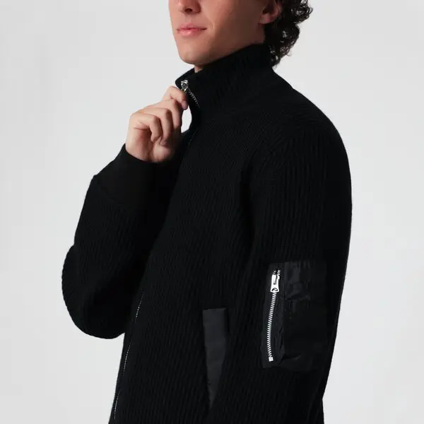 Sacai Fisherman Wool Knit Cardigan
