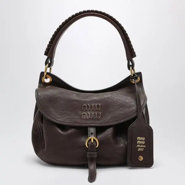 Miu Miu Rendez-vous Radica Lambskin Bag - Brown