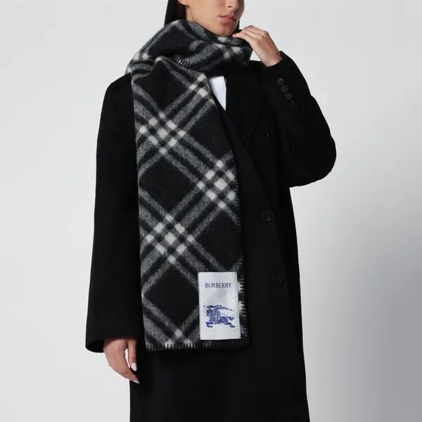 Burberry Check Wool Scarf