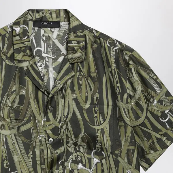 Gucci Dark Silk Bowling Shirt