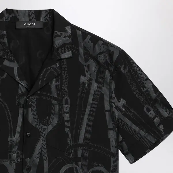 Gucci Printed Silk Bowling Shirt