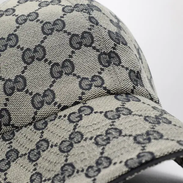 Gucci Blue Gg Cotton Canvas Baseball Cap