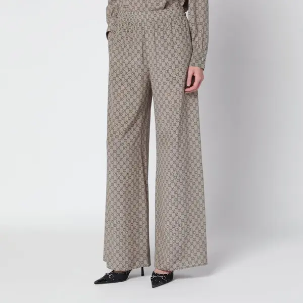Gucci Leisure Trousers In Gg Silk