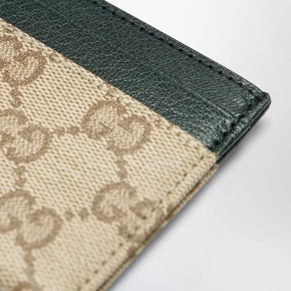 Gucci Sand Gg Canvas Essence Classic Cardholder