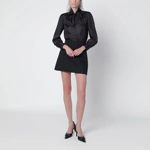 Gucci Gg Cotton-blend Miniskirt