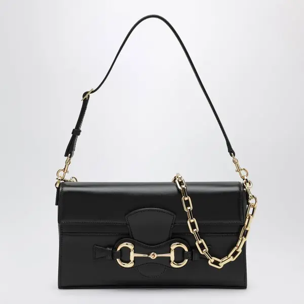 Gucci Horsebit Ristretto Shoulder Bag - Black