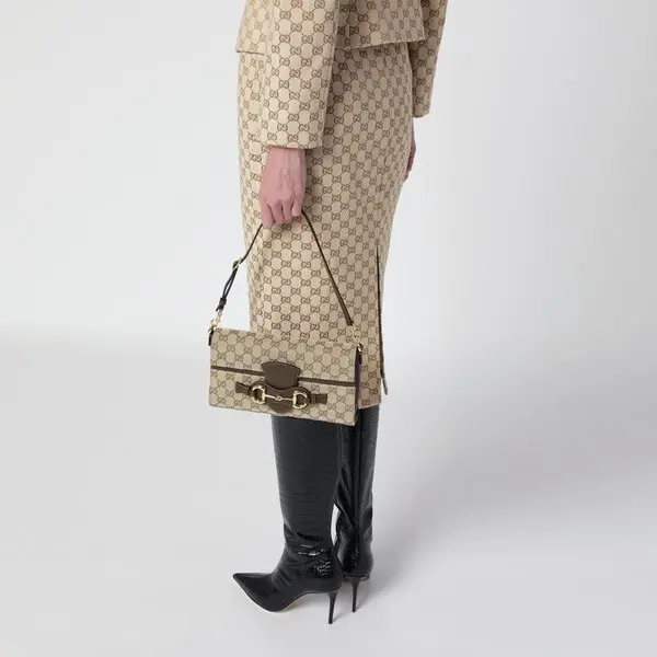 Gucci Horsebit Ristretto Medium Shoulder Bag