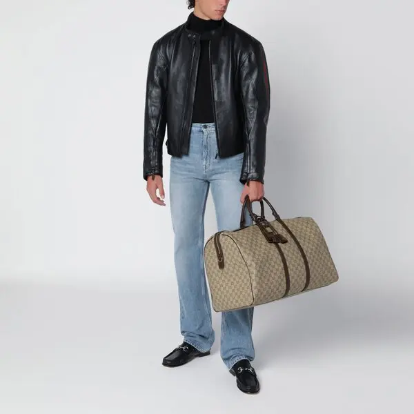 Gucci Gg Monogram Coated Canvas Duffle Bag