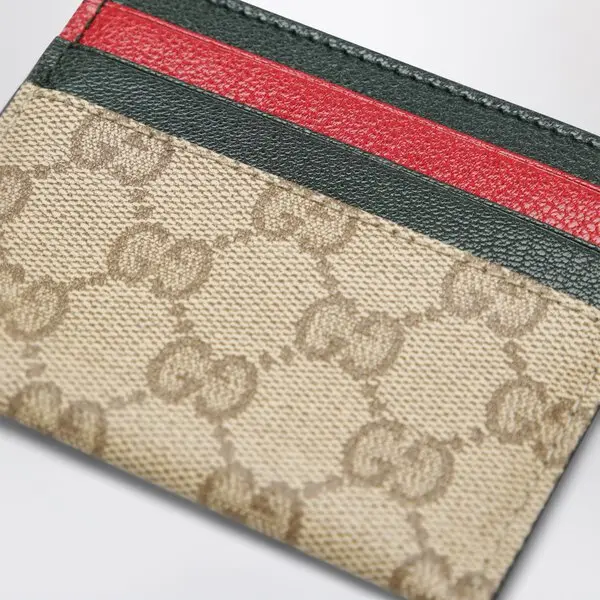 Gucci Card Holder In Gg Coated Fabric