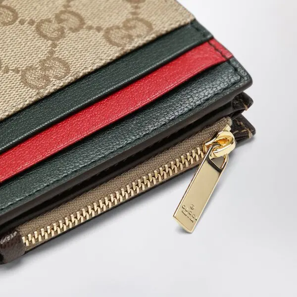 Gucci Sand Wallet With Multicoloured Compartments