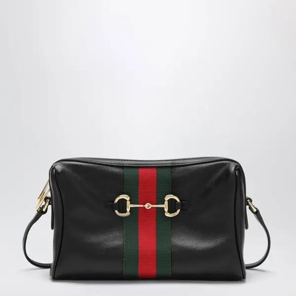 Gucci Small Horsebit Web Leather Camera Bag