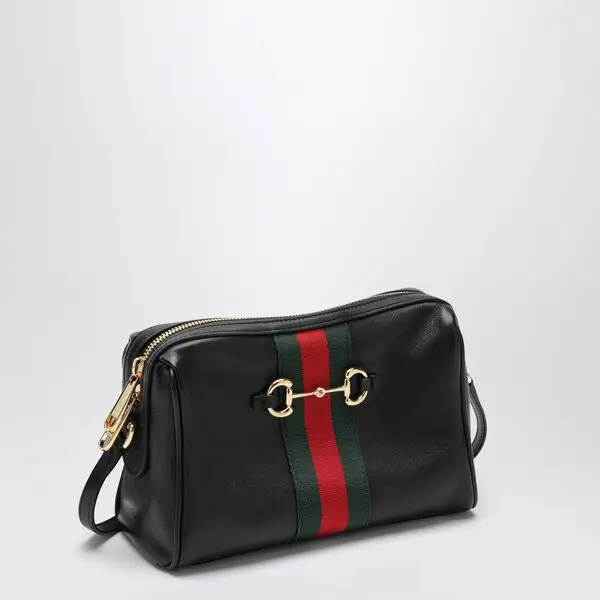 Gucci Small Horsebit Web Leather Camera Bag