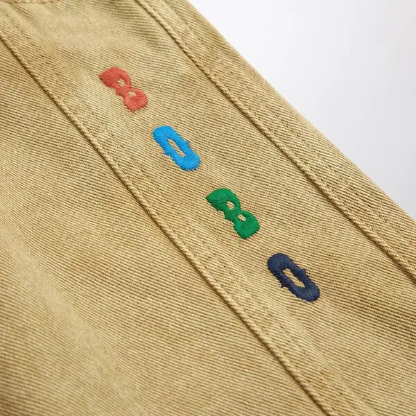 BOBO CHOSES Khaki Cotton Twill Trousers