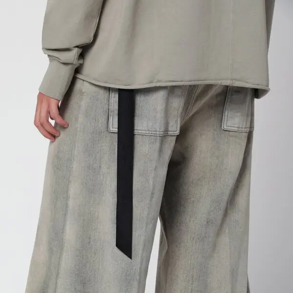Rick Owens Tower Mineral Cotton Crewneck Sweatshirt
