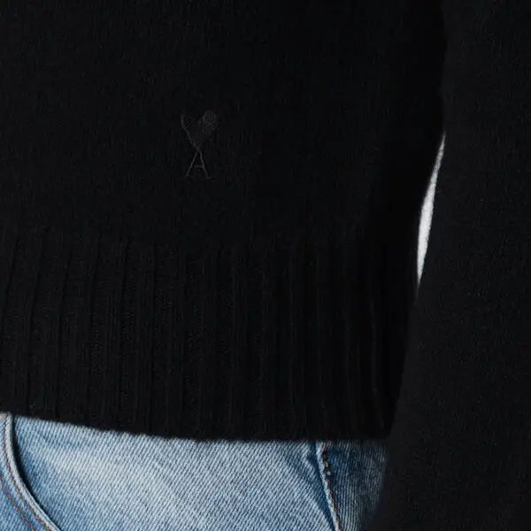 AMI Paris Turtleneck Jumper In Cashmere And Wool