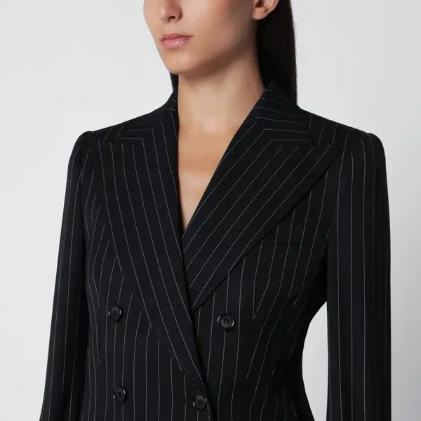 Dolce & Gabbana Double-breasted Pinstripe Blazer In Virgin Wool