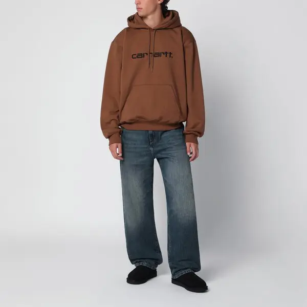 Carhartt Work In Progress Hooded Carhartt Cotton Blend Sweatshirt
