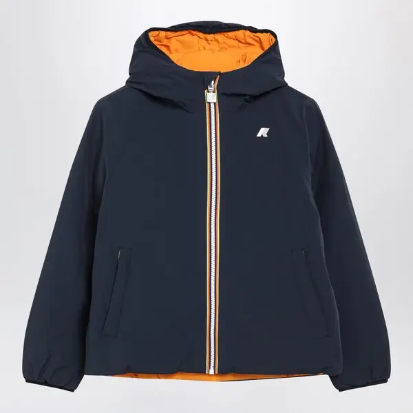 K-WAY P. Jack St Warm Double Jacket In Blue/orange