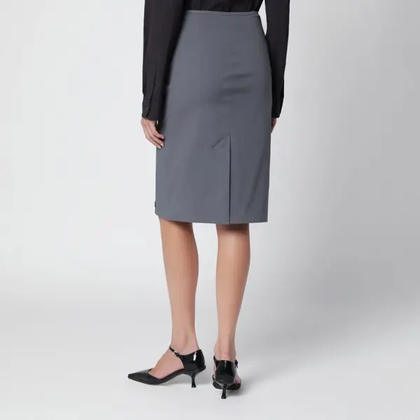 Miu Miu Stretch Poplin Pencil Skirt