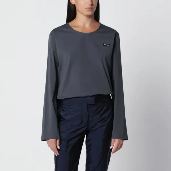 Miu Miu Stretch Poplin Top
