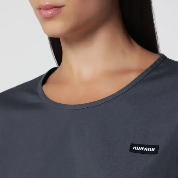 Miu Miu Stretch Poplin Top