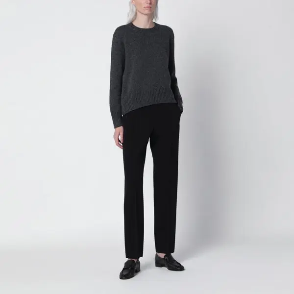 THE ROW Pato Charcoal Melange Cashmere Sweater