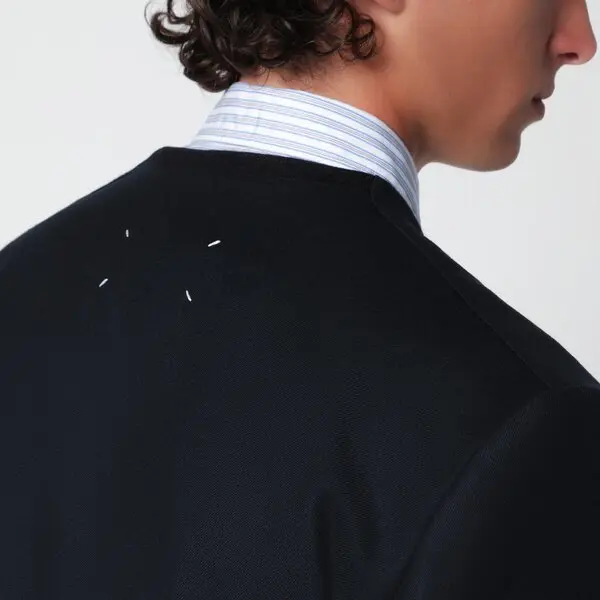 MAISON MARGIELA Minimal Navy Virgin Wool Jacket