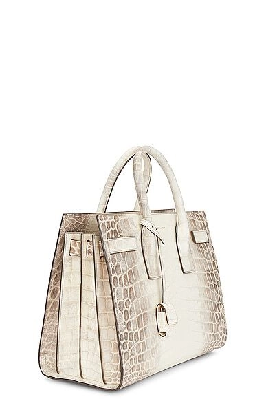 Saint Laurent Small Crocodile Sac De Jour Bag