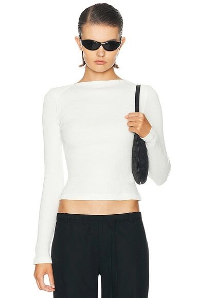Citizens Of Humanity Long Sleeve Baby Waffle Tee - Pashmina