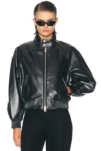 AGOLDE Nova Bomber Jacket - Black