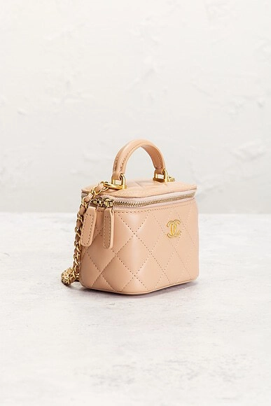Chanel Lambskin Mini Classic Vanity Case - Pink
