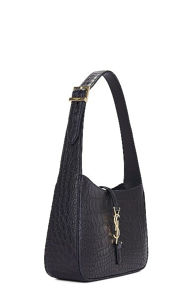 Saint Laurent Le 5 A 7 Alligator Effect Hobo Bag