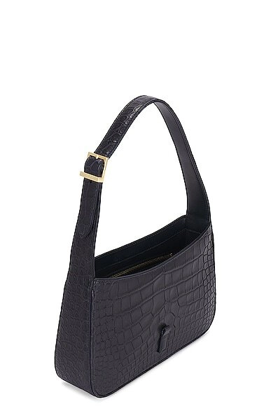 Saint Laurent Le 5 A 7 Alligator Effect Hobo Bag