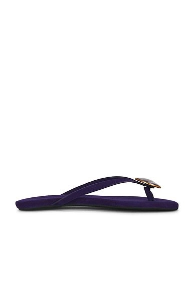 Christopher Esber Aura Quartz Suede Flip Flop