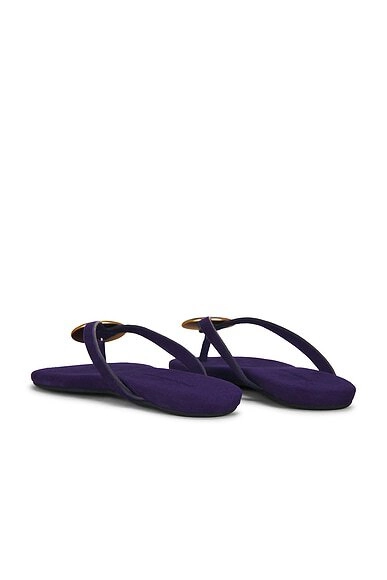 Christopher Esber Aura Quartz Suede Flip Flop